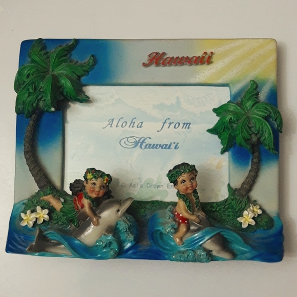 Accents | Aloha From Hawaii Island Boy Girl Dolphin Palm Trees Sunshine ...